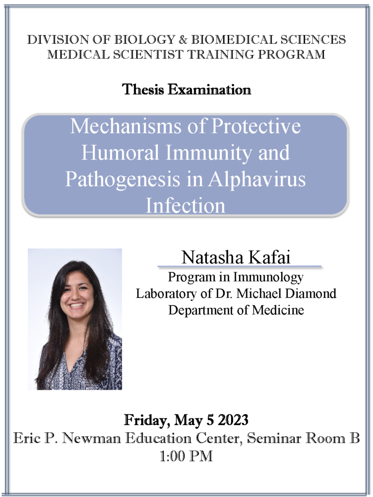 Speaker: Natasha Kafai - "Mechanisms of Protective Humoral Immunity and ...