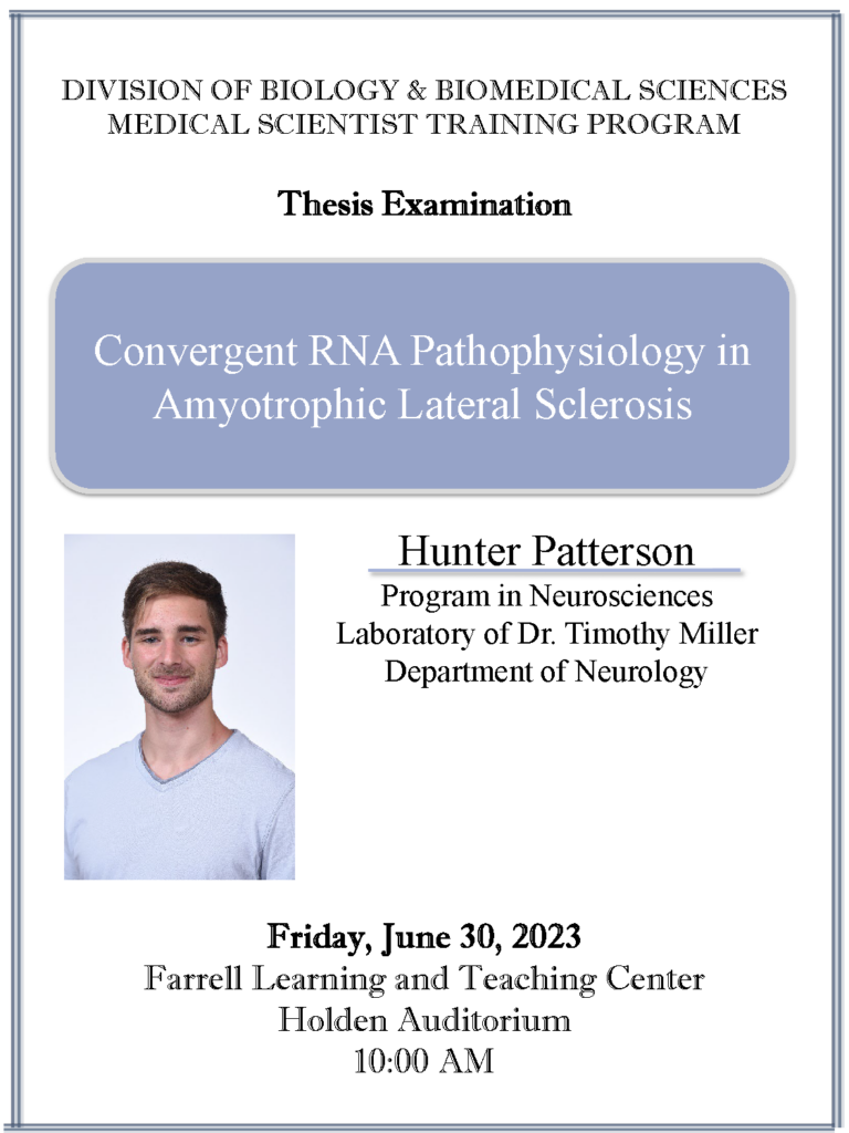 Speaker: Hunter Patterson - "Convergent RNA Pathophysiology in ...